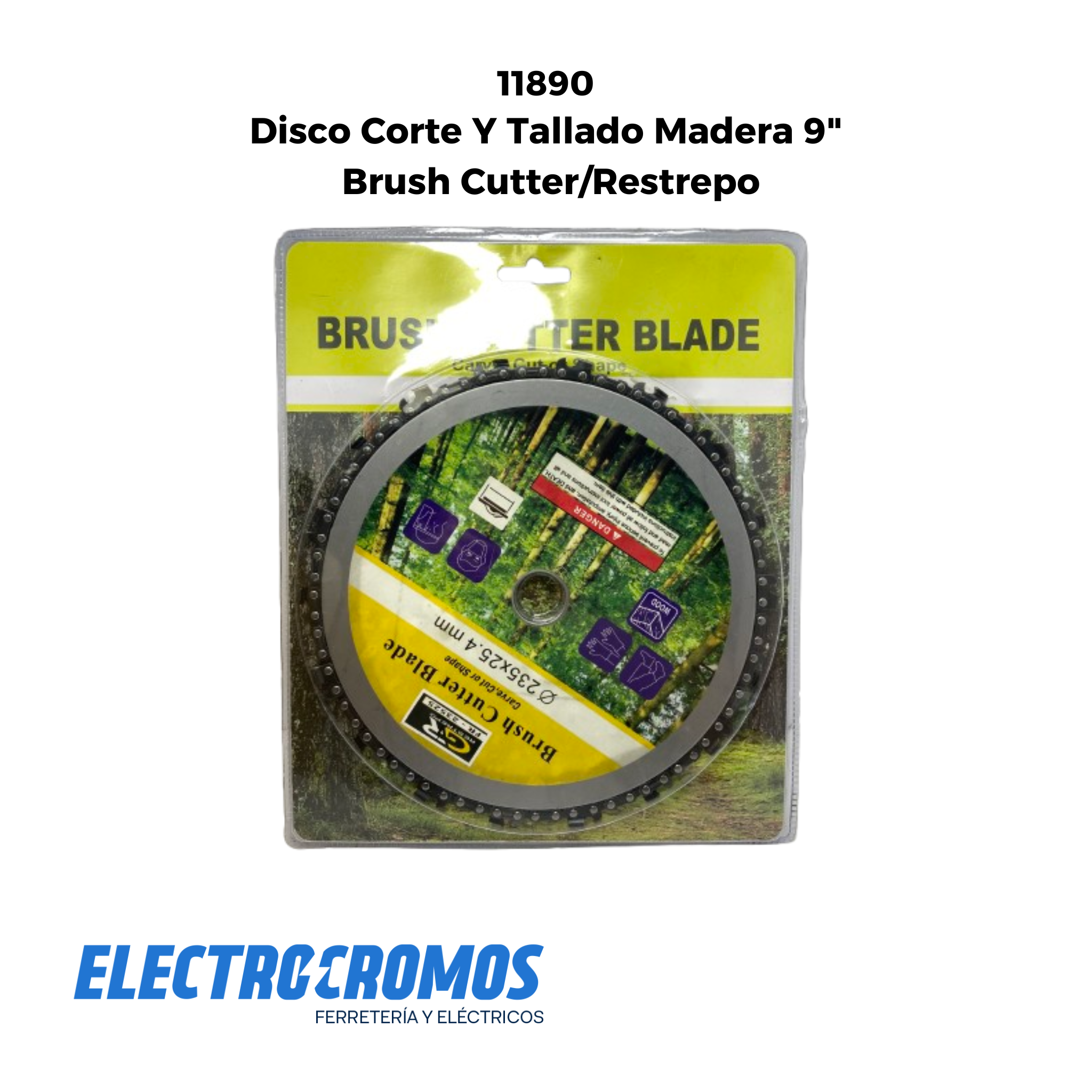 Disco Corte Y Tallado Madera 9" Brush Cutter/Restrepo – ELECTROCROMOS ...